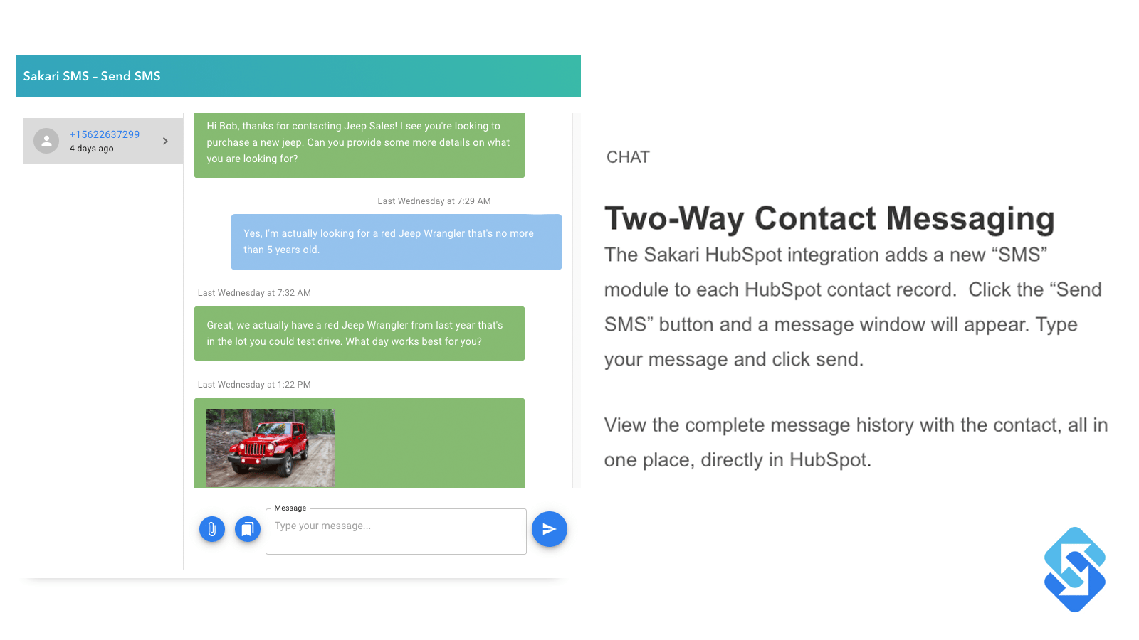 HubSpot & Sakari SMS Integration: Benefits, Features, & How To Get Started